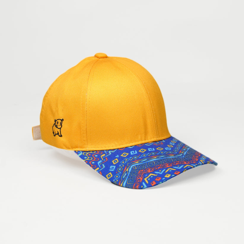 Yellow Patterned Cap – CAPSHAP